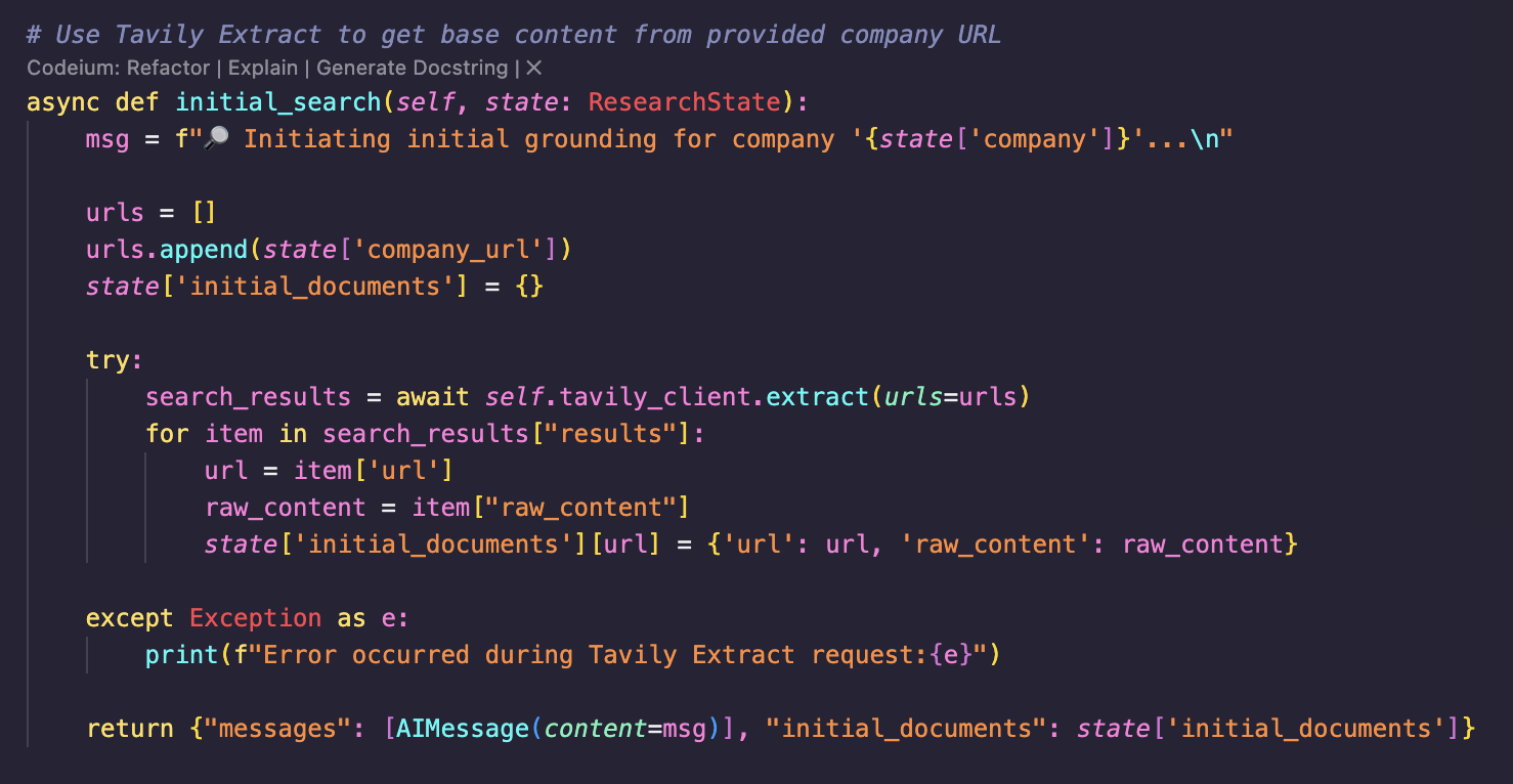 Precision in AI Research: Tavily’s Company Researcher